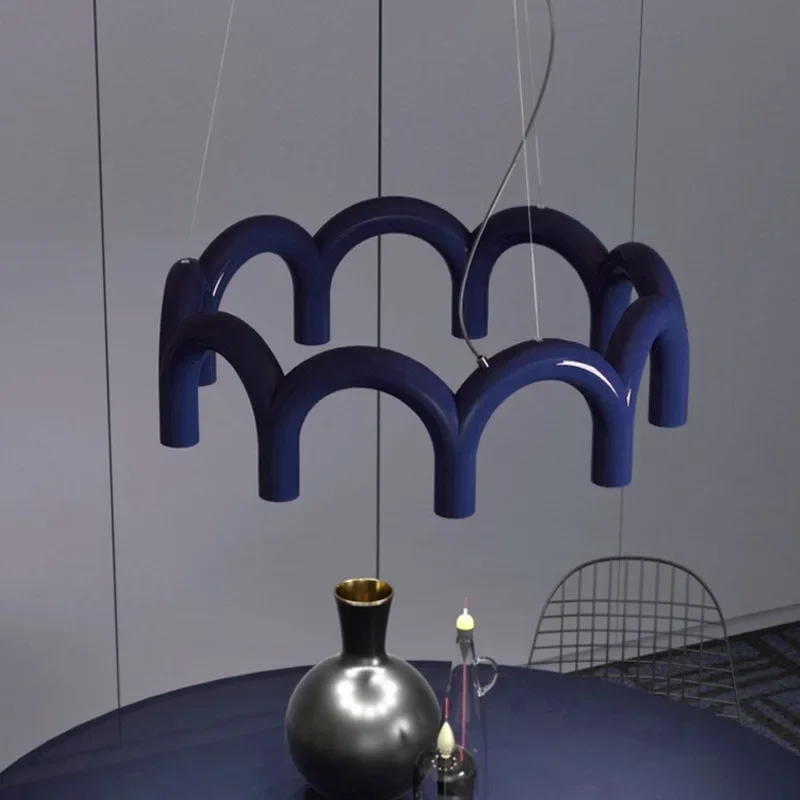 Arch-pendant-lamp-Post-Modern-Design-LED-macaron-light-Nordic-Arch-Lamp ...