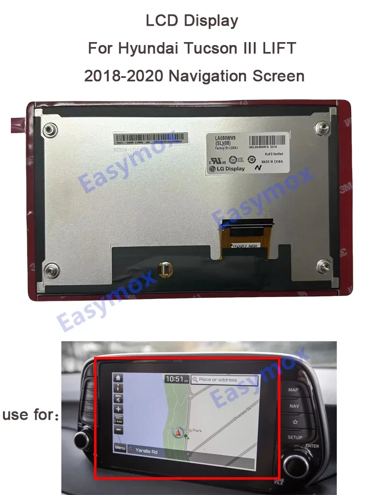 LCD-DISPLAY-TOUCH-SCREEN-For-Hyundai-Tucson-III-MK3-2018-2019-2020 ...