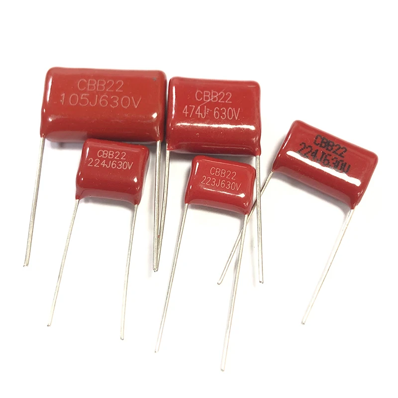 10pcs-CBB-630v-Polypropylene-Film-Capacitor-334J-335J-393J-394J-473J ...