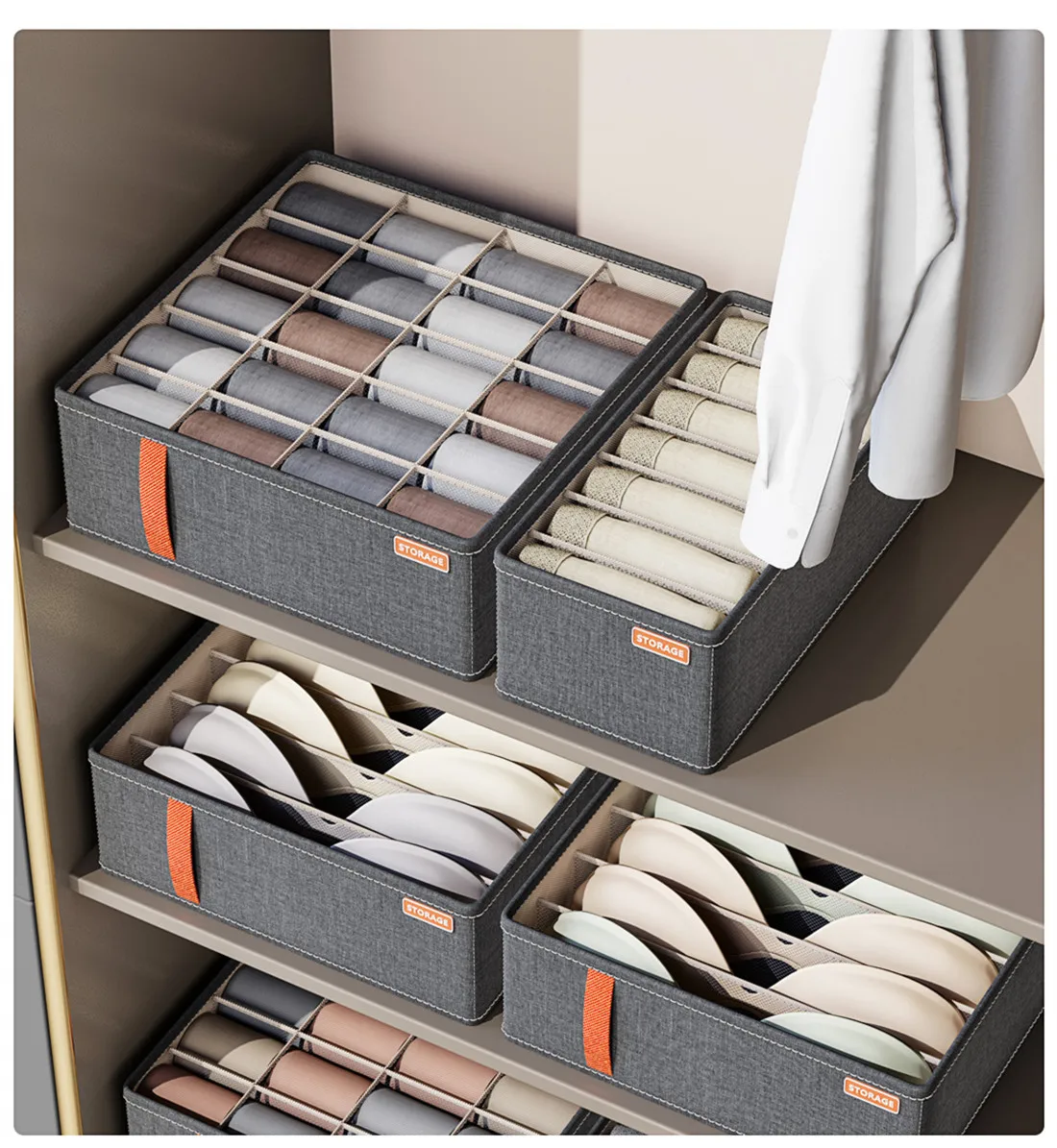 Underwear Bra Socks Storage Box Cabinet Drawer Organizer Socks Scarf ...