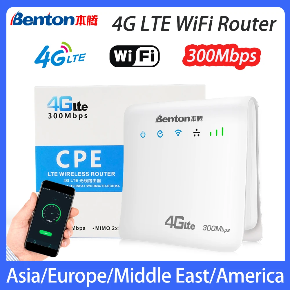 Benton-4G-LTE-WiFi-routeur-300Mbps-2-4G-WiFi-CPE-routeur-sans-fil-avec ...