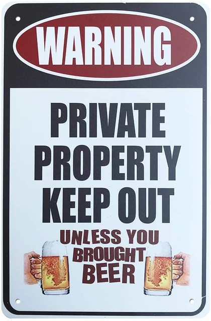 Keep Out Signs Funny
