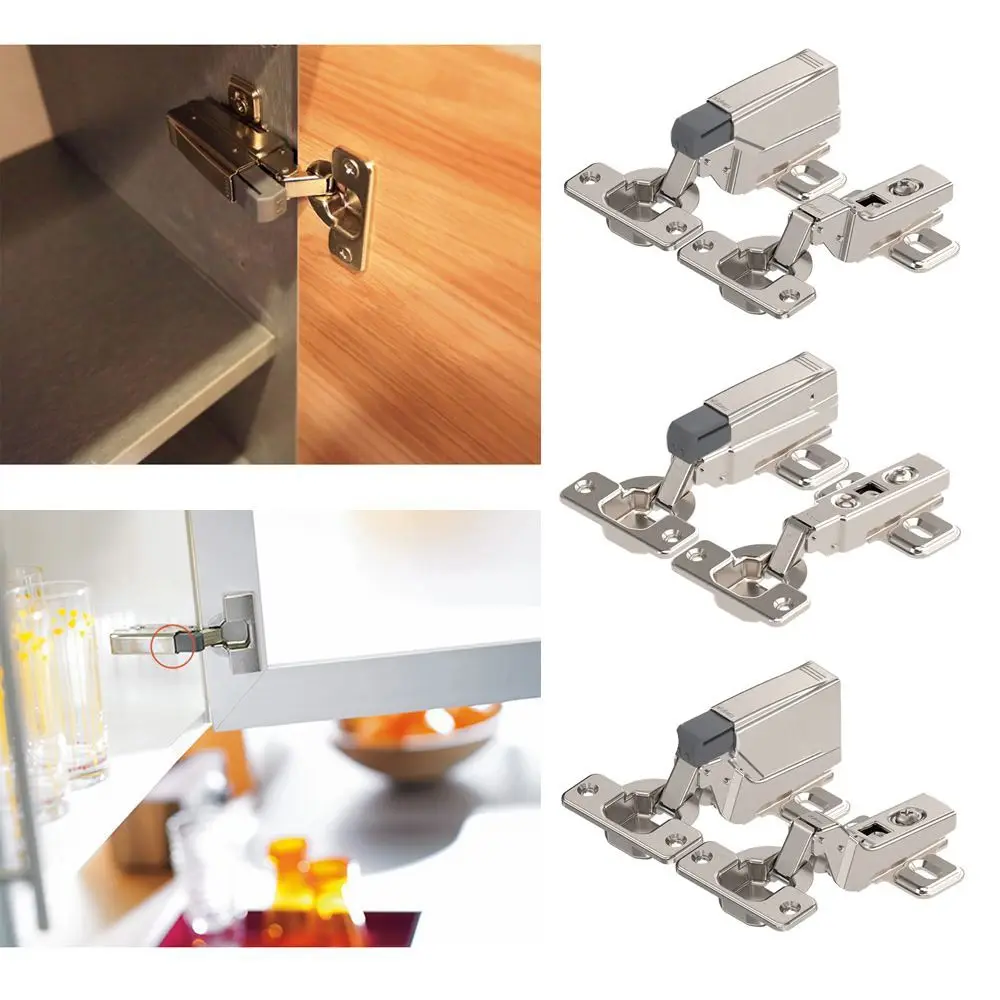 Stainless-Steel-Straight-Arm-Full-Overlay-Hinge-Buffer-Hinge-For-Doors ...