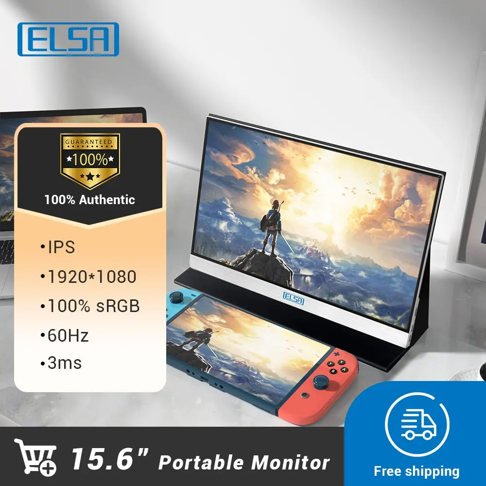 ELSA-15-6-Inch-Portable-Monitor-FHD-1920X1080-With-Type-C-Mini-HDMI ...