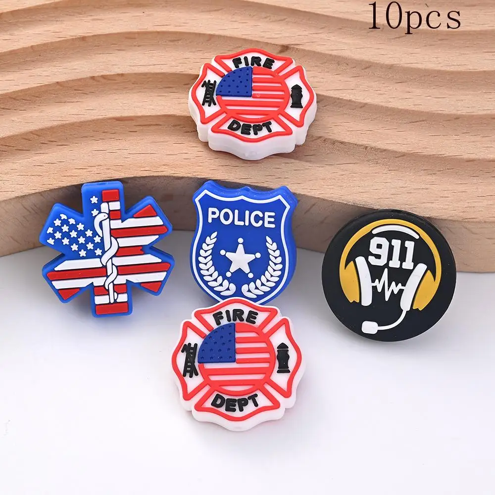 10Pcs-New-USA-Badge-Headset-Focal-Silicone-Focal-Beads-For-Jewelry ...
