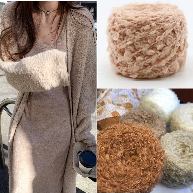 50g-ball-Fluffy-Crochet-Yarn-Soft-Plush-Thread-Thick-Cozy-for-Knitting ...