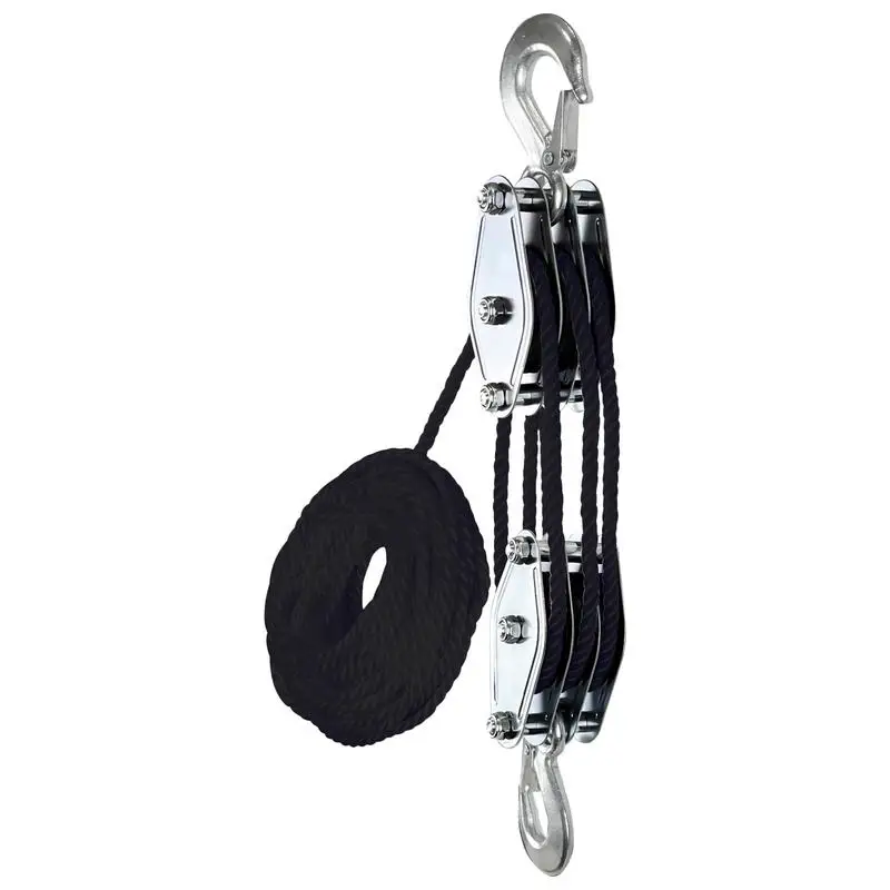 Block-And-Tackle-Pulley-System-50ft-3-Rope-Pulley-Hoist-With-6-1 ...