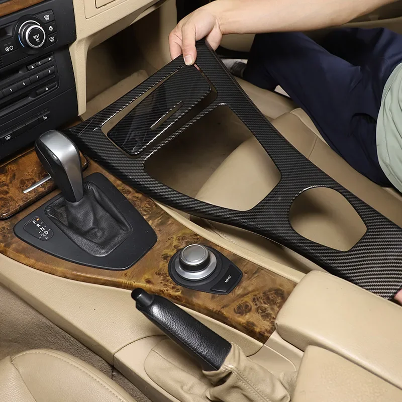 For-BMW-3-Series-E90-E92-E93-2005-12-ABS-Silver-Carbon-Fiber-Texture ...