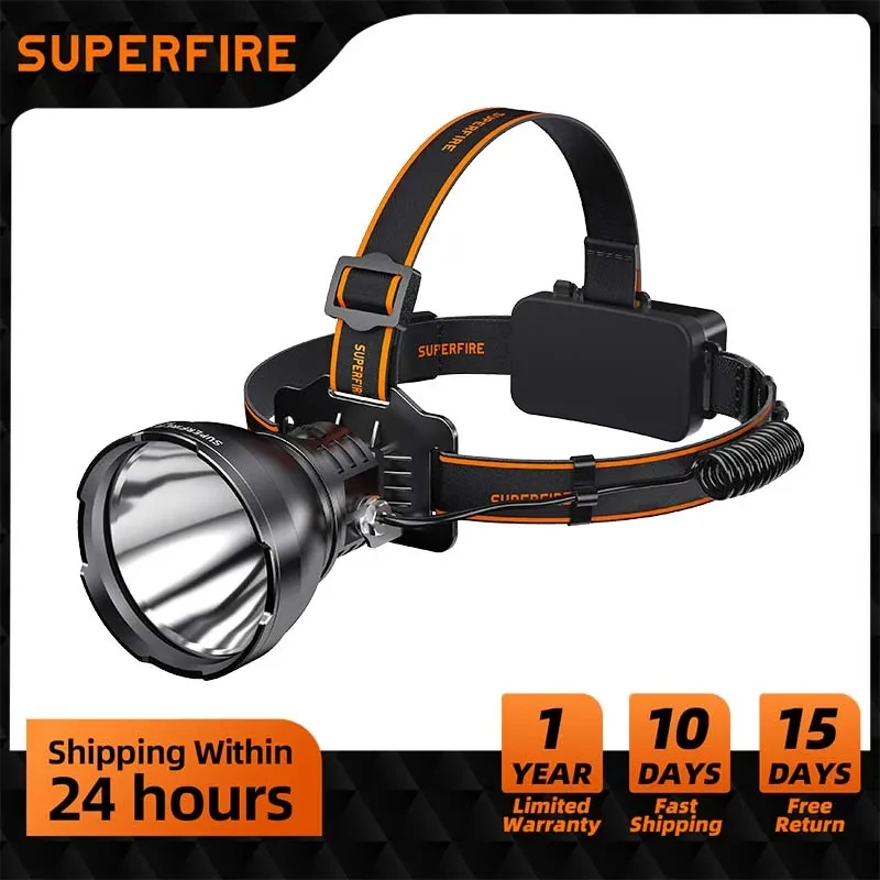 New-Powerful-Led-Headlight-Outdoor-Strong-Light-High-Lumen-Large ...