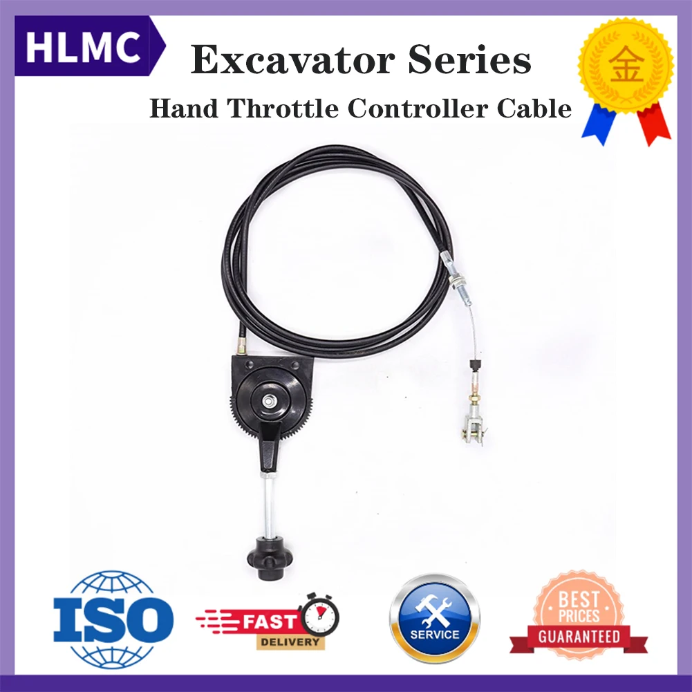 Manual Hand Throttle Controller Cable Excavator Parts Accelerator Cable ...