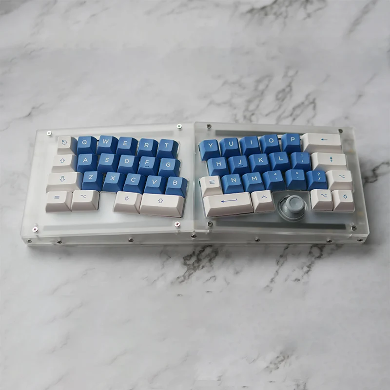 Mini-40-Acrylic-Keyboard-Kit-Split-Hot-Swappable-Shaft-Seat-PCB-QMK ...