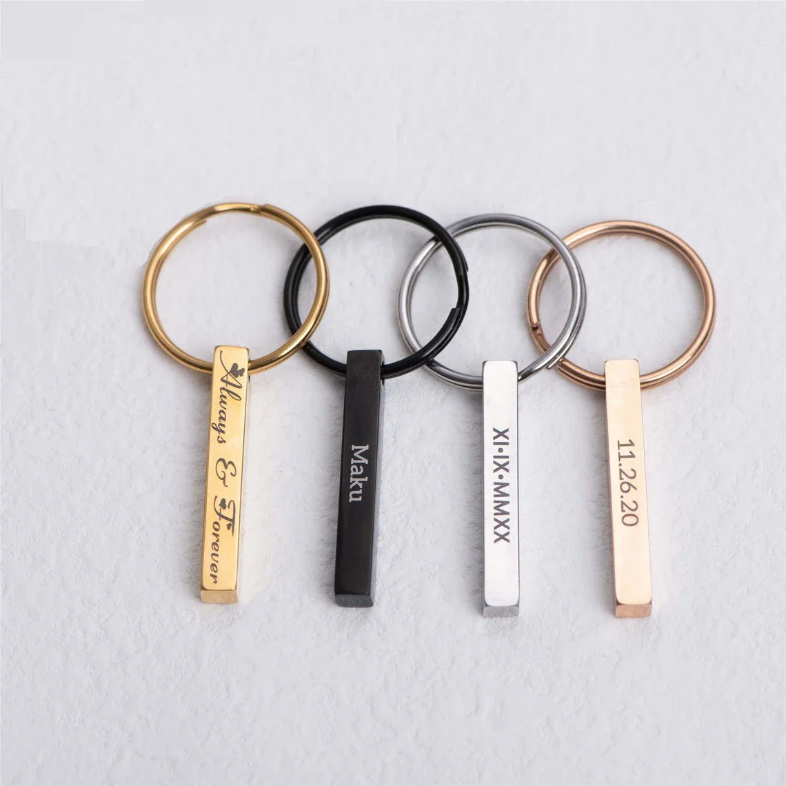 4-Colors-Customied-3D-Vertical-Bar-Personalized-4-Sides-Keychain ...