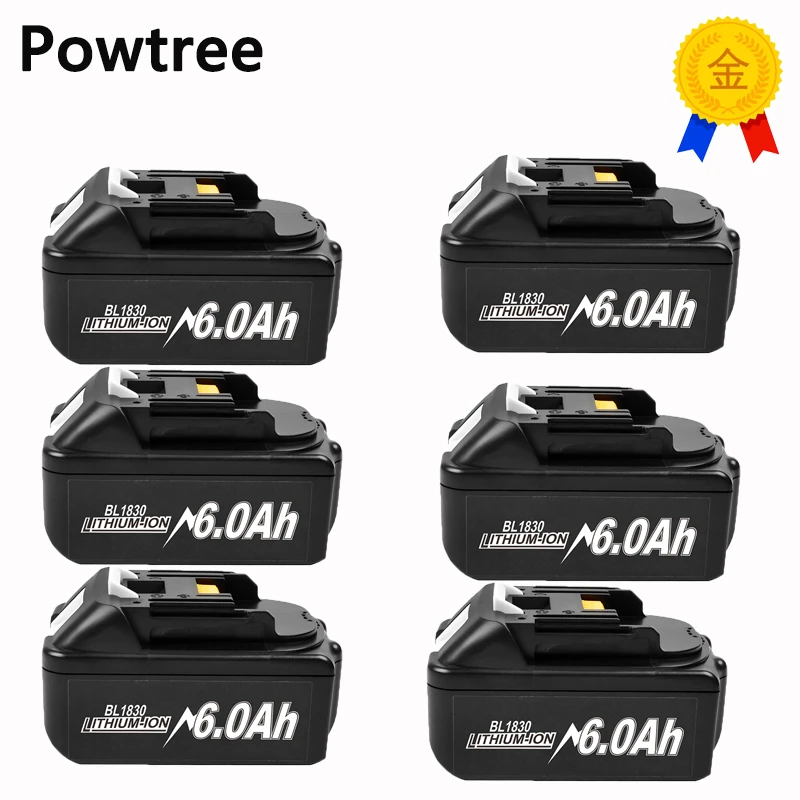 BL1860 18V 6000MAH Battery For MAKITA Lithium ion Battery Replacement ...