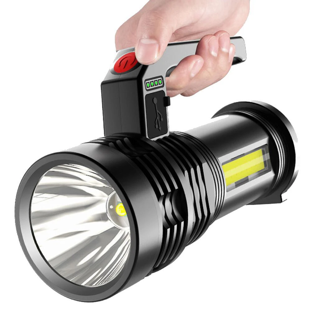 12000LM High Power Powerful Led Flashlight Portable Searchlight ...