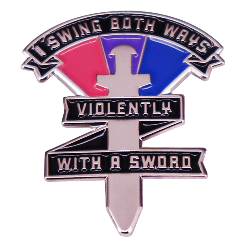 Swing-Both-Ways-Bi-Pride-Violently-with-A-Sword-Enamel-Pin-LGBTQ-Bisexual-Badge-Backpack ...
