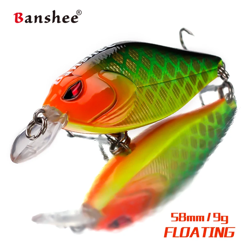 Banshee-58mm-9g-Crankbait-Fishing-Lures-Artificial-Hard-Baits-Trolling ...
