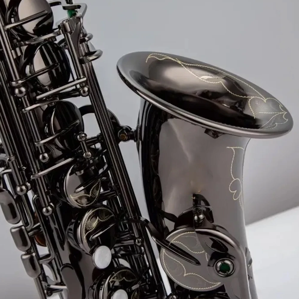 New arrival saxophone alto E-flat 54 black nickel-plated gloss full ...