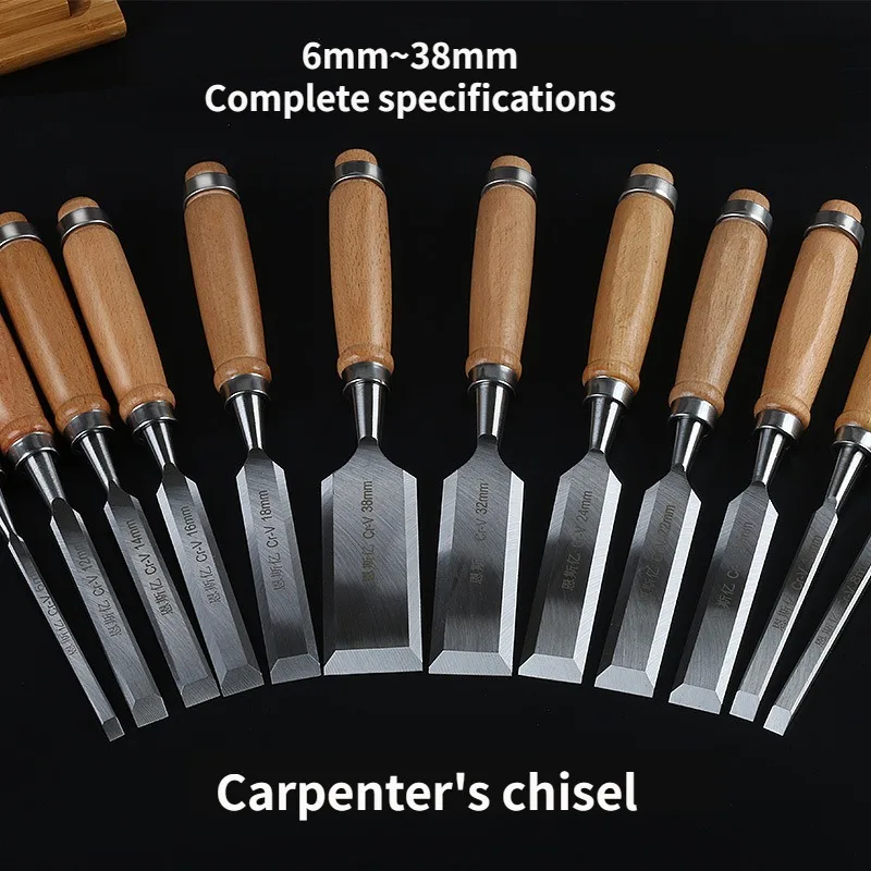 New-Wood-Chisels-Set-Sharp-Chrome-Vanadium-Steel-Wood-Carving-Chisels ...