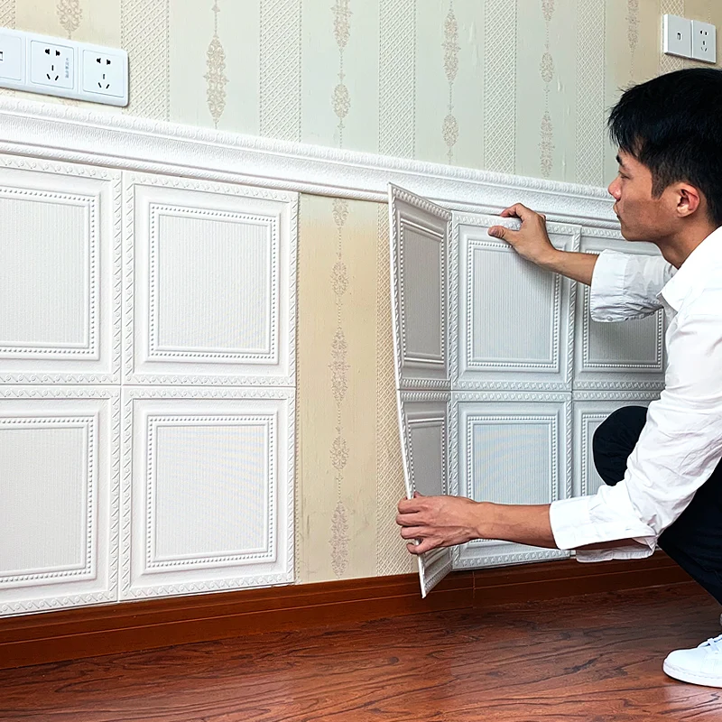 3D-wall-stickers-wall-skirts-wall-panels-anti-collision-soft-packaging ...
