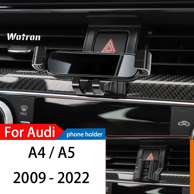 Car Phone Holder For Audi A4 A5 2009-2022 B8 B9 8w Gps Special Gravity ...
