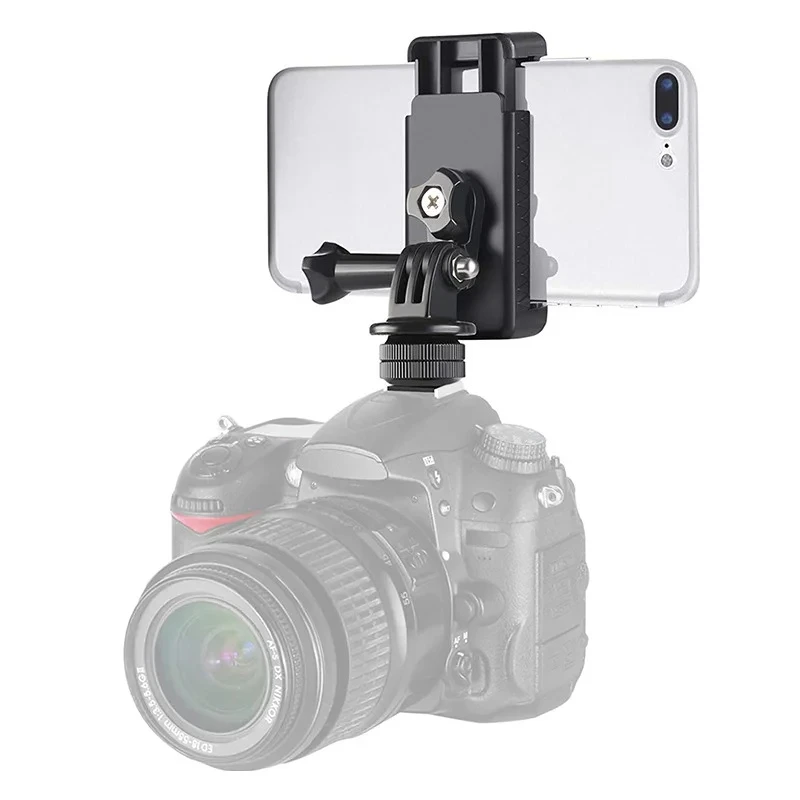 Phone Holder / Hot Shoe Mount Adapter Kit Compatible with GoPro Hero 11 ...