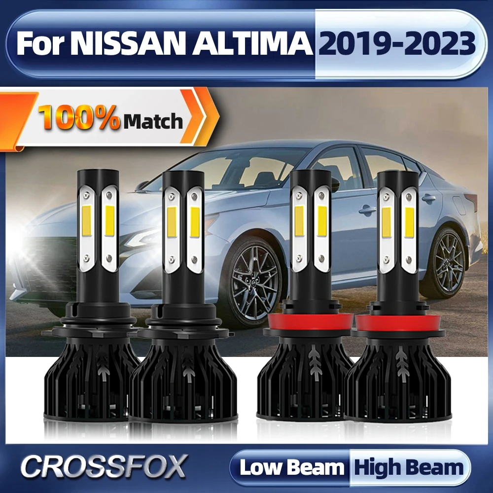 Faro LED Canbus H7 de 40000LM para coche, bombillas blancas de 9005 K para NISSAN Altima 6000 ...