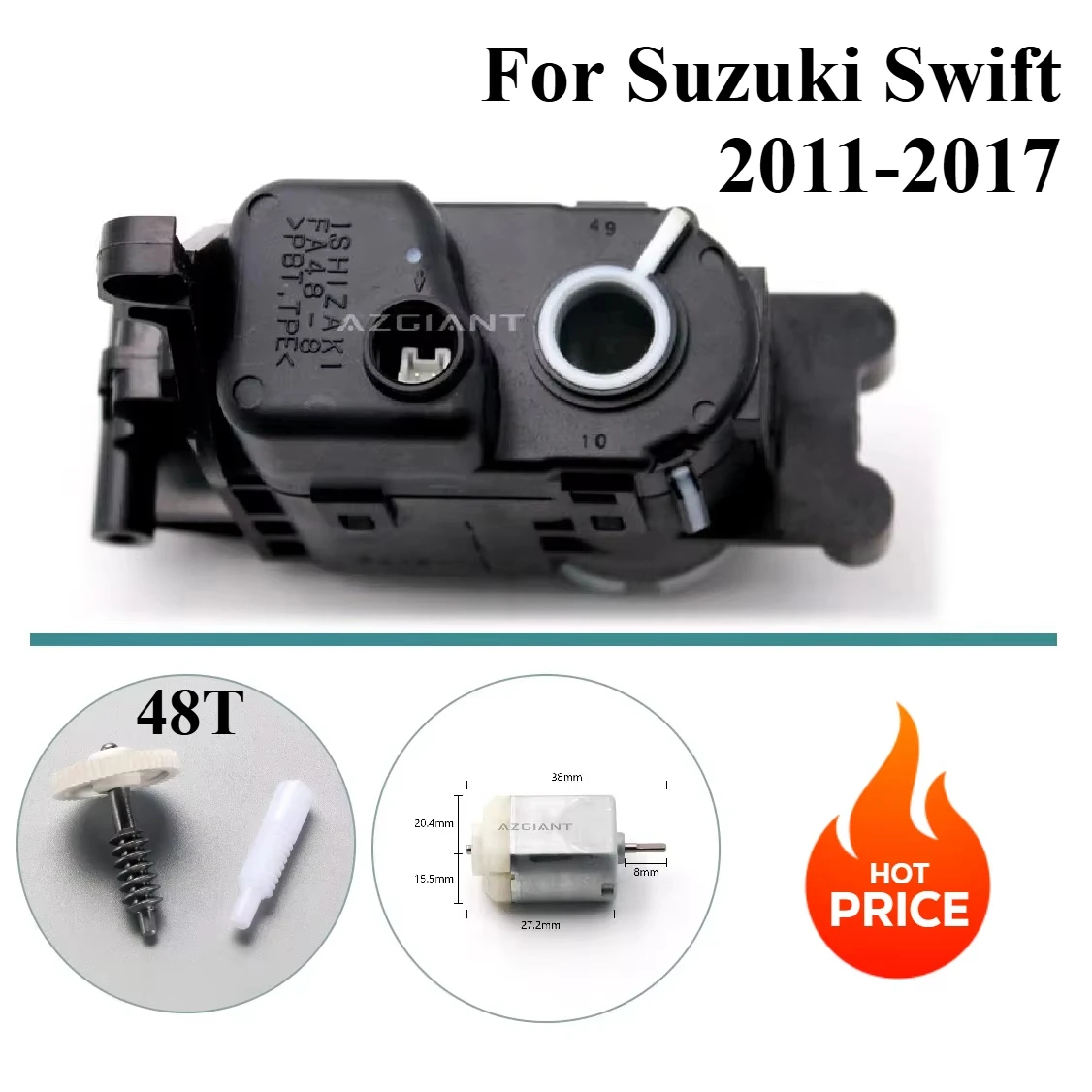 For Suzuki Swift MK5 MK3 Sport Car Power Side Rearview Mirror Folding ...