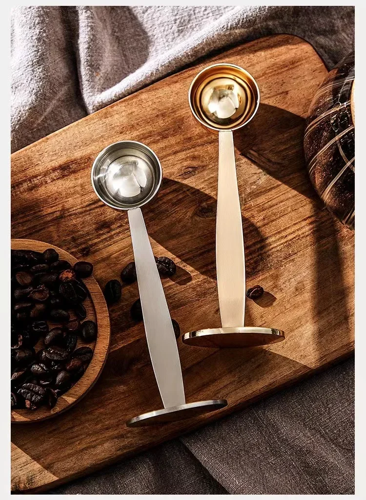 A-o-inoxid-vel-Stand-Tamper-Spoon-Tools-2-em-1-colher-de-caf-Colheres ...