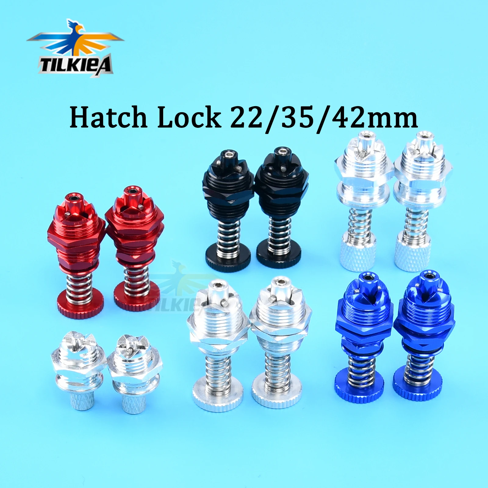 2Pcs CNC Aluminum Push Button Hatch Locks 6X10X22/13X35X12/10X12X42mm ...