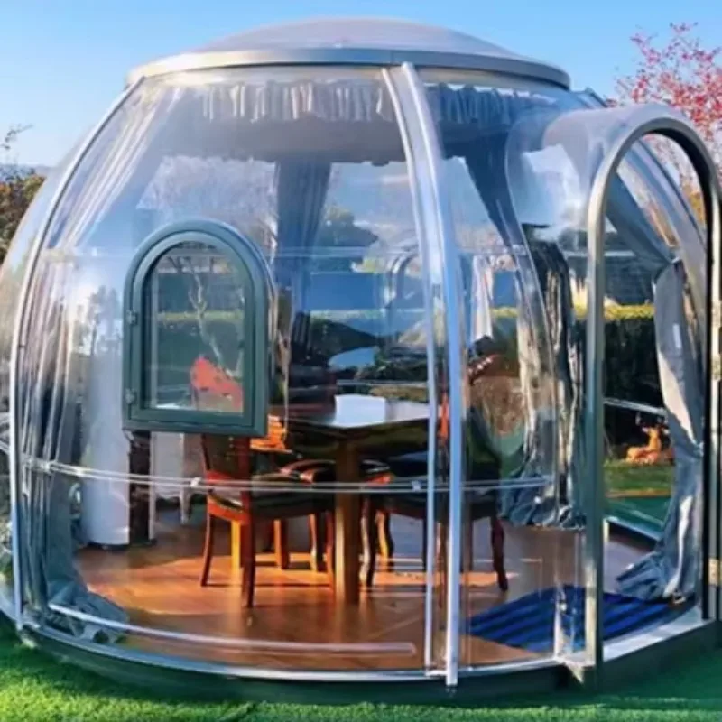 5 Outdoor Container Rooms Transparent Bubble Rooms Hotel Polycarbonate ...