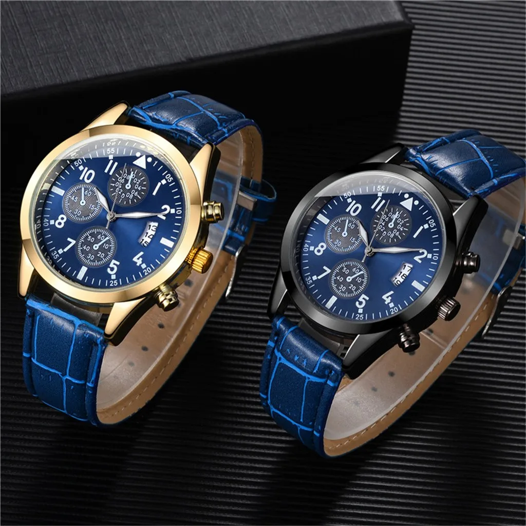 Popular-Men-s-Leather-Watch-With-Calendar-Function-Plus-Luminous ...