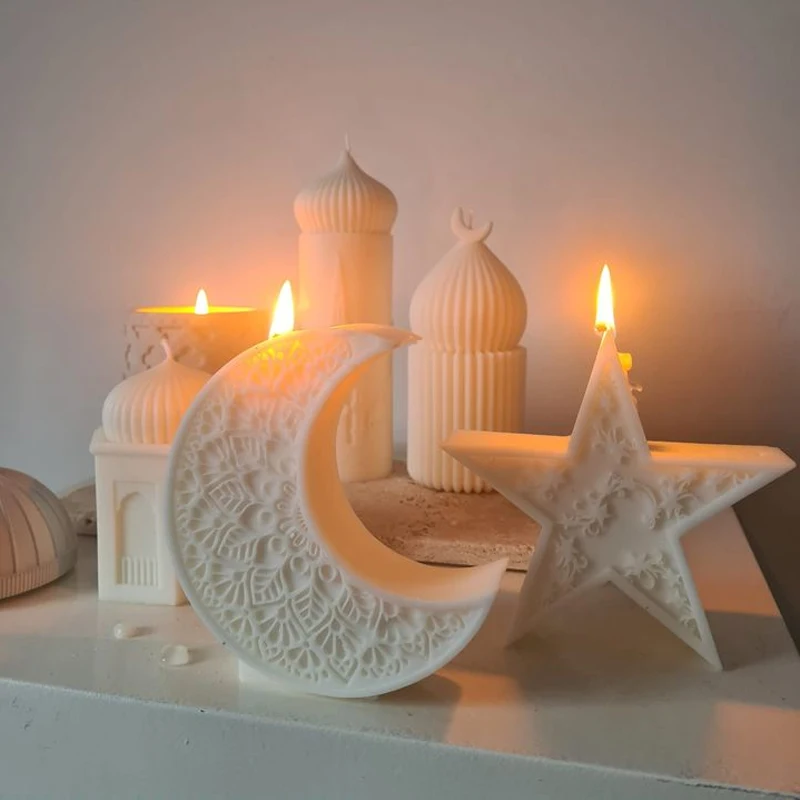 Handmade Aroma Candle Resin Silicone Mold Islam Muslim Ramadan ...