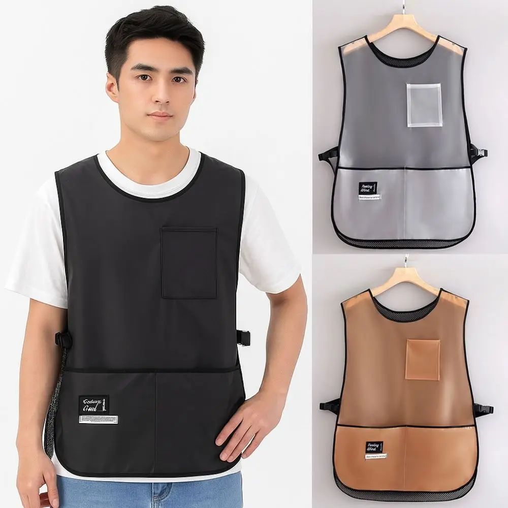 TPU Transparent Mesh Vest Waterproof Sleeveless Oil-resistant Vest ...