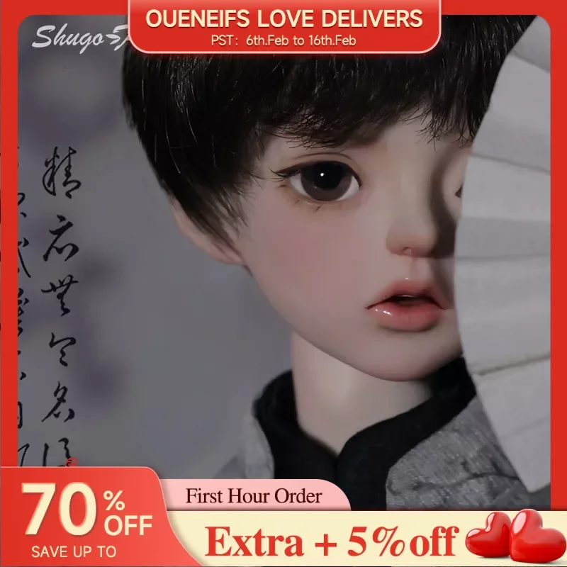 Shuga-Fairy-1-4-Pelette-Bjd-Doll-Yuma-Body-Paper-Fan-Scholar-New ...