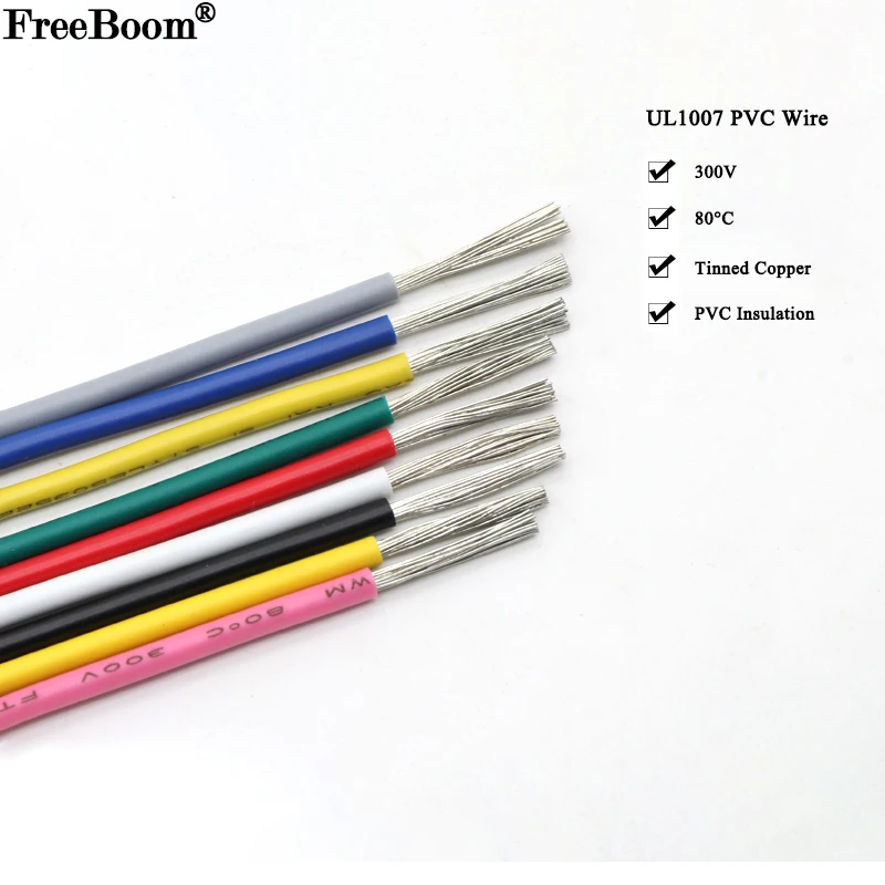 Pvc Wire Cable | Tinned Cable | Ul1007 | Electrical Wires - 5/10m Ul1007 Pvc Tinned Copper ...