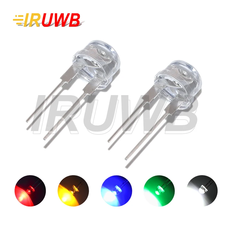 10PCS F8 0.5W Astigmatism White Blue Green Red Yellow 8MM LED Super ...