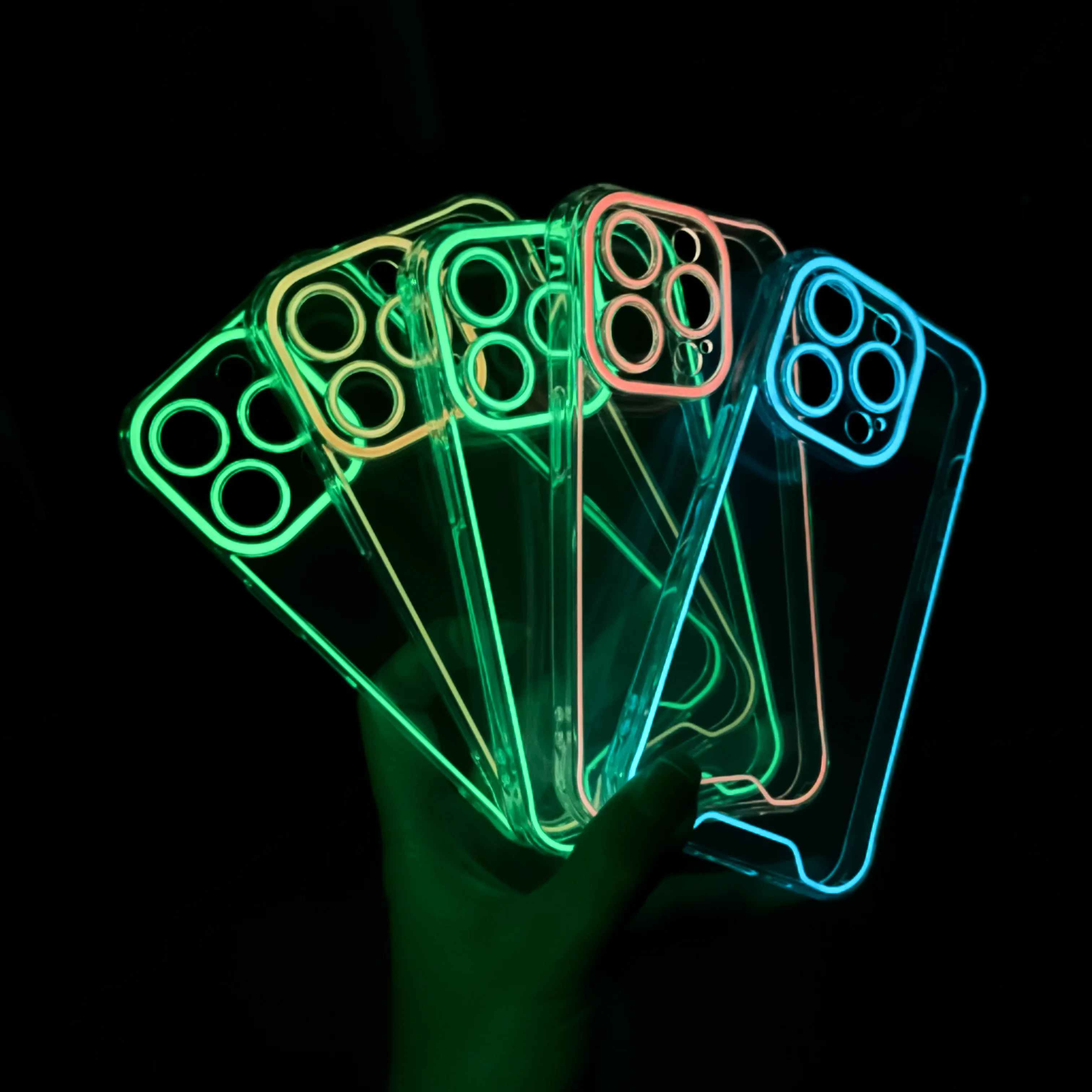 Luxury-Luminous-Chroma-Transparent-Case-For-iPhone-14-15-Pro-Max-12-13 ...