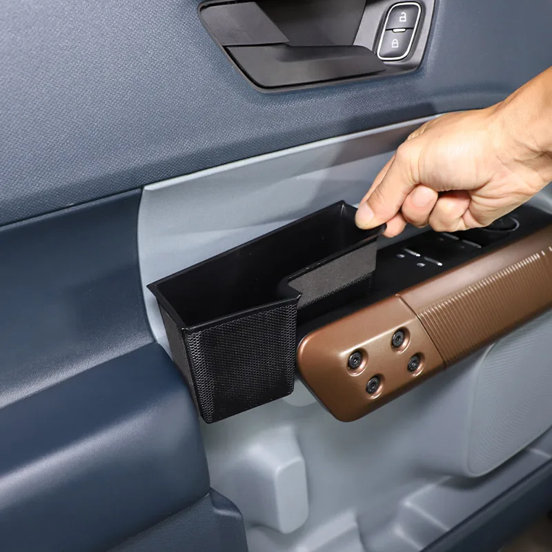 For-Ford-Maverick-2022-ABS-Black-Car-Door-Storage-Box-Tray-Inner-Handle ...