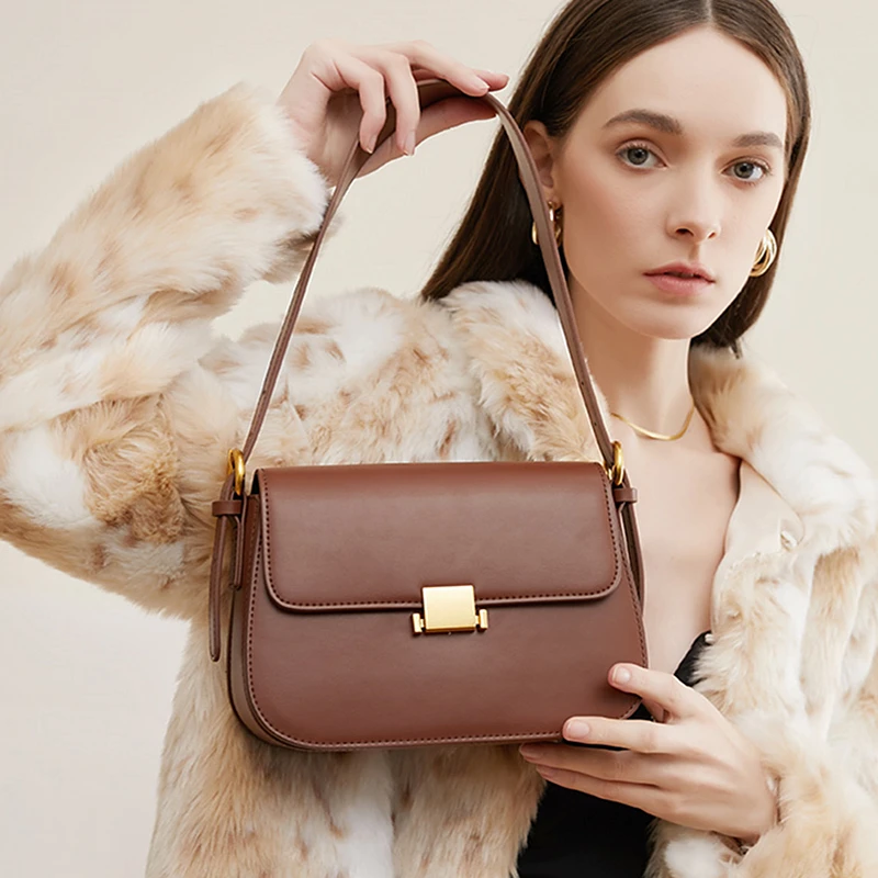 Toptrends-3-Layers-Genuine-Leather-Small-Underarm-Shoulder-Bags-For ...