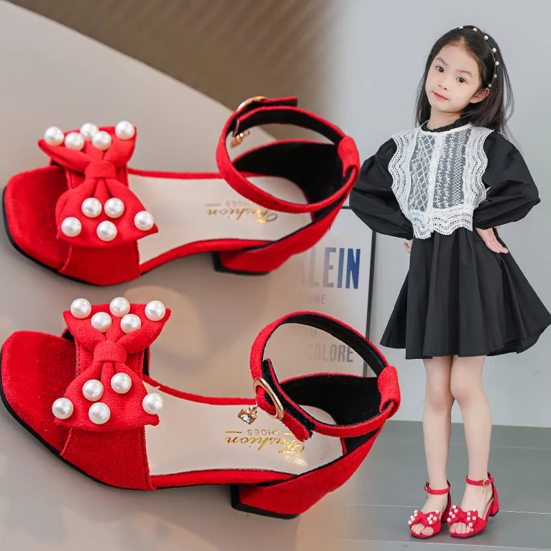 Sandals For Girls High Heel Red