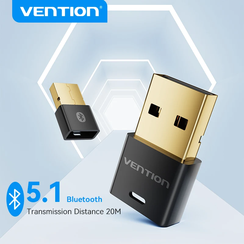 Vention USB Bluetooth Adapter Music Audio Receiver Laptop Transmitter ...