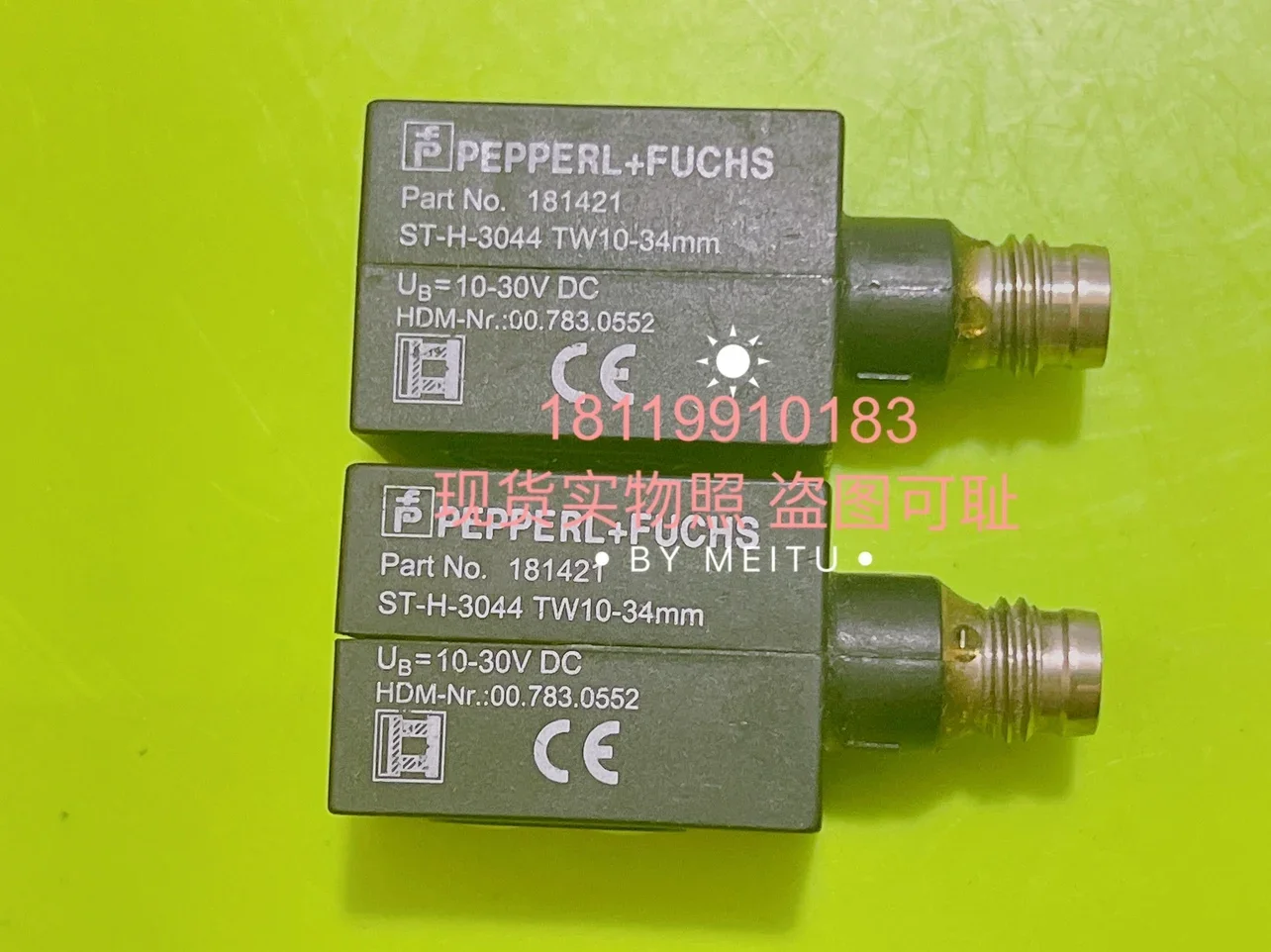 2025 Sensor HDM-NR.: 00.783.0552 ST-H-3044 TW10-34 Of P+F Folding ...