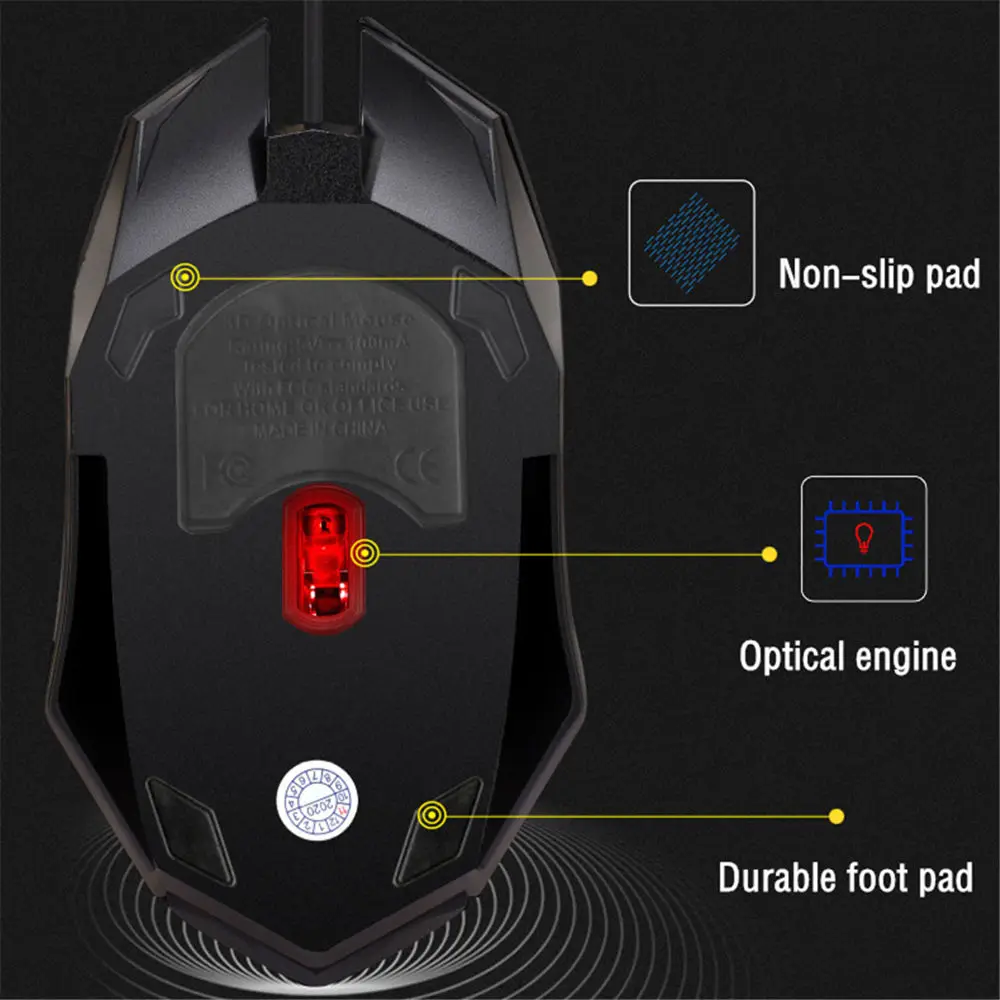LED Backlit Wired Gaming Mouse – Organization Galore