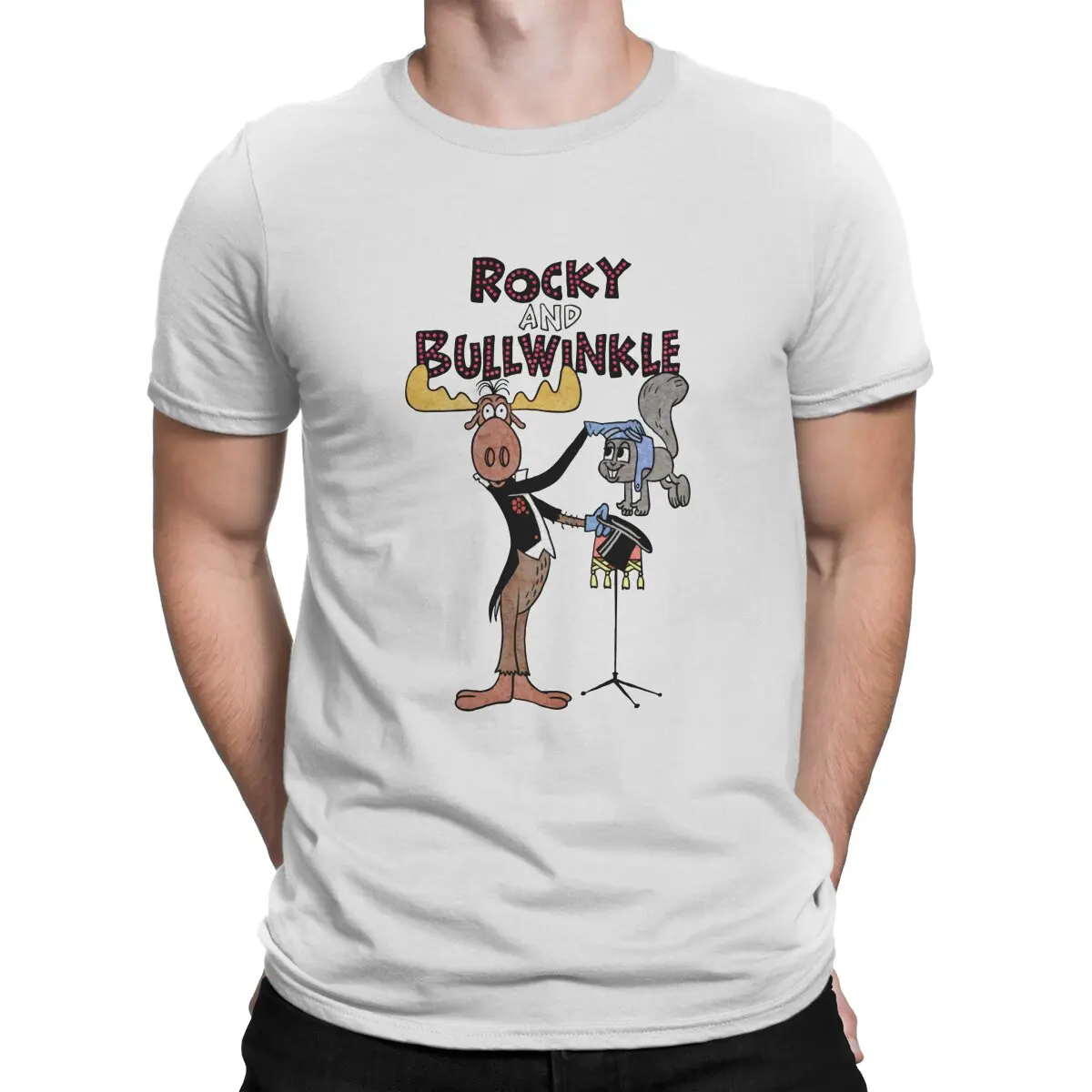 Jay-Ward-Cartoons-Bullwinkle-Rocky-T-Shirts-Men-s-Pure-Cotton-T-Shirt ...