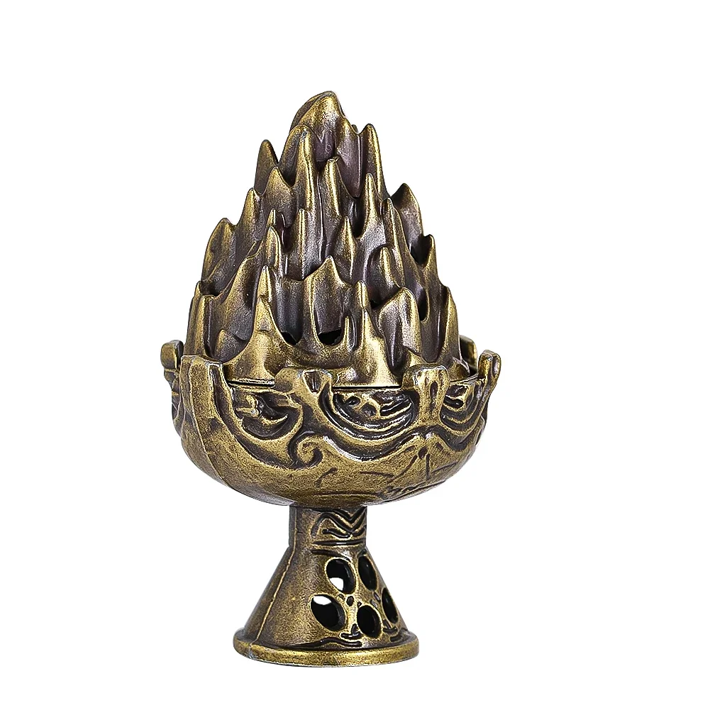 Chinese Ancient Boshan Incense Burner Mini Alloy Sandalwood Furnace ...