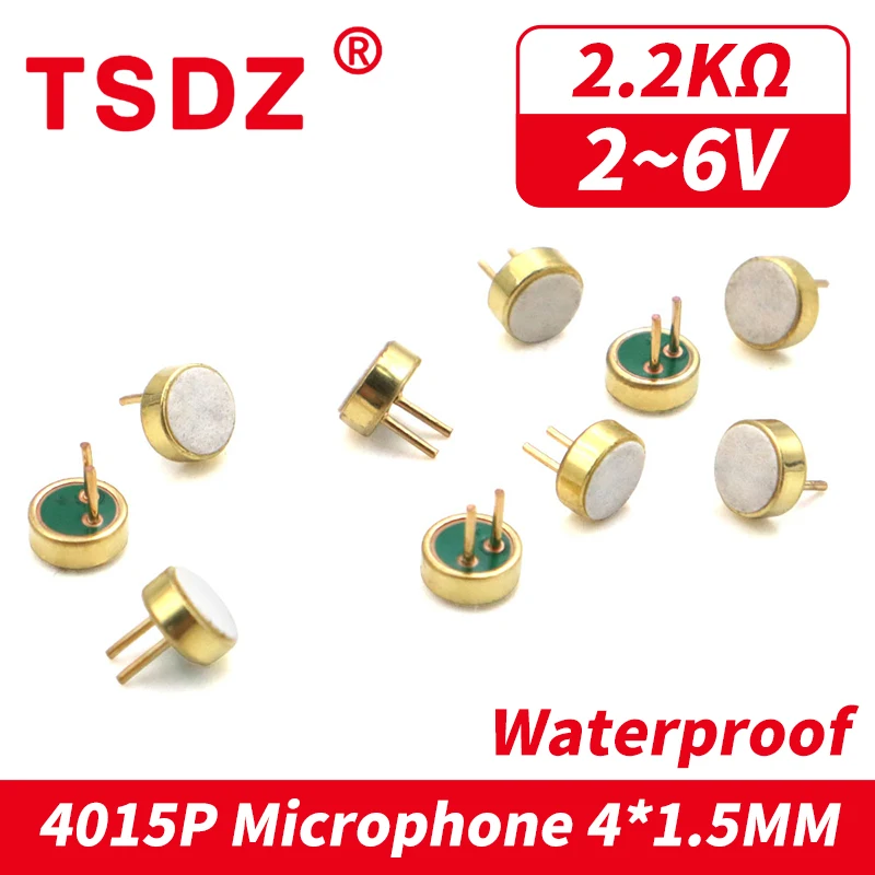 10PCS-LOT-4015P-Waterproof-Microphones-4-1-5-mm-4015-Electret ...