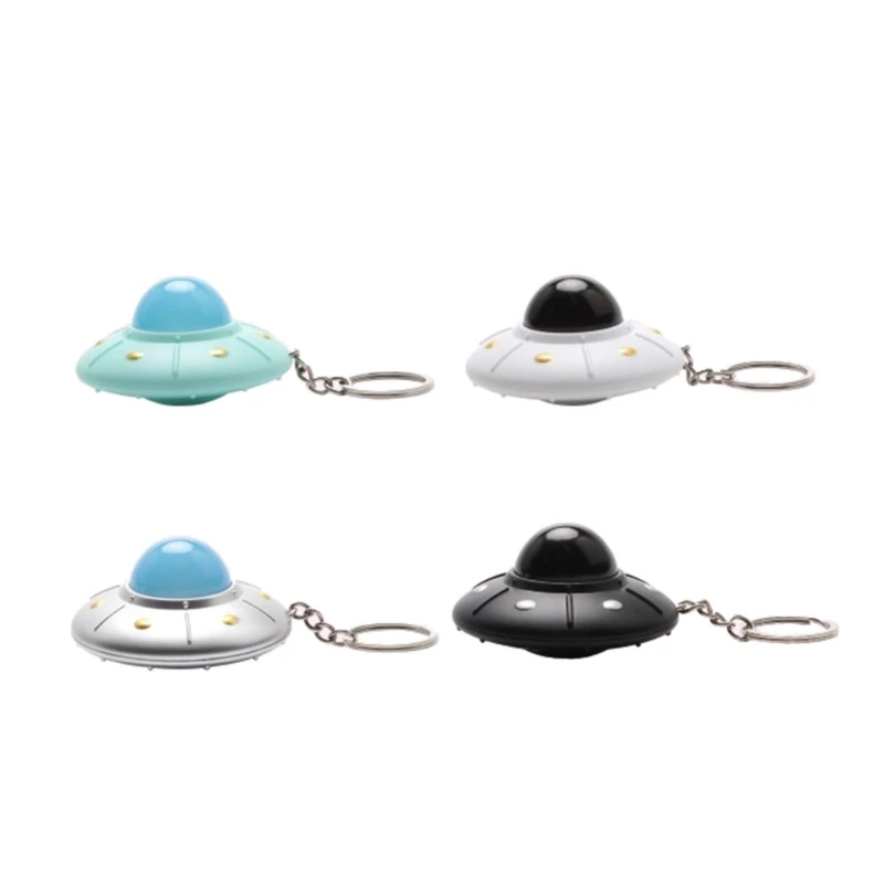 UFO-Keyring-Ornament-Mini-Spaceship-Model-Keychain-Pendant-with-LED ...
