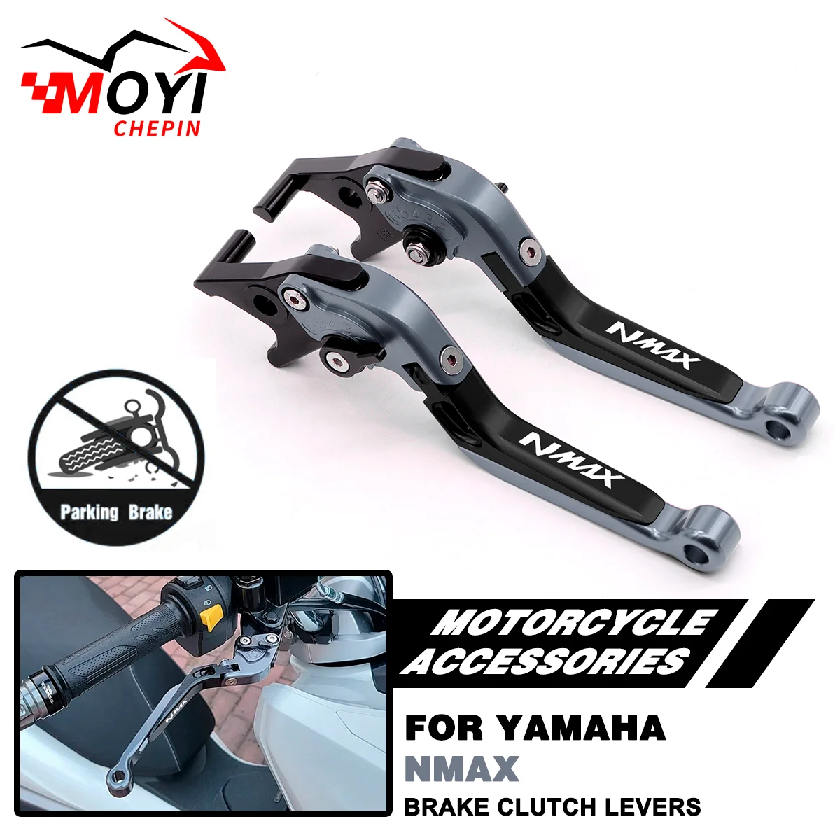 For-Yamaha-NMAX-160-155-125-2015-Present-Clutch-Lever-Brake-Lever-Set ...