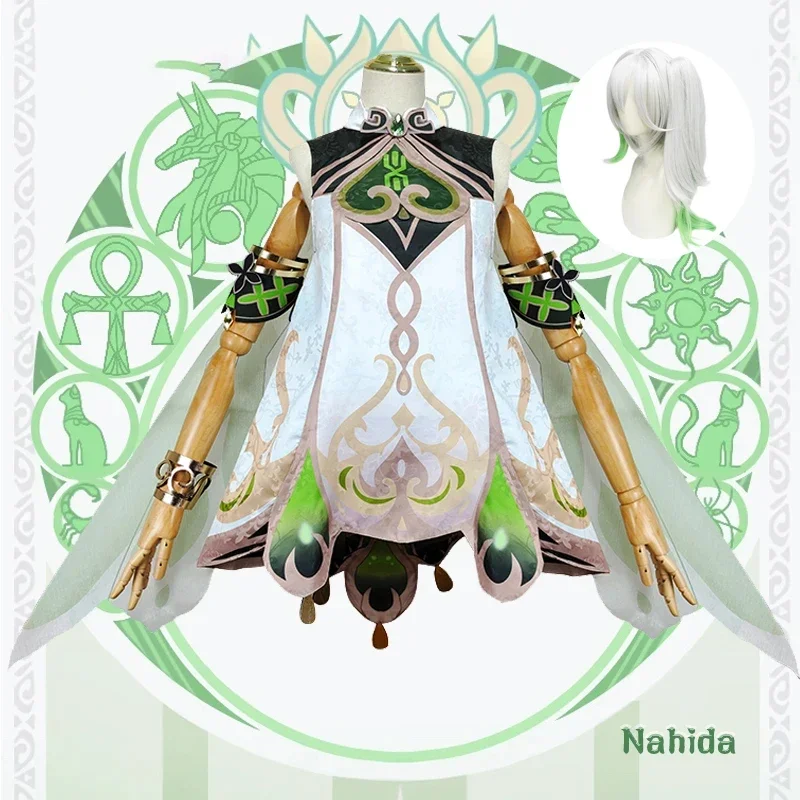 Genshin-Impact-Nahida-Cosplay-Costume-Adult-Carnival-Uniform-Wig-Anime ...