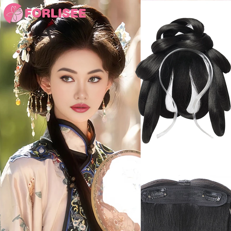 FOELISEE-Synthetic-Hanfu-Wig-Qing-Han-Female-Headdress-Ancient-Style ...